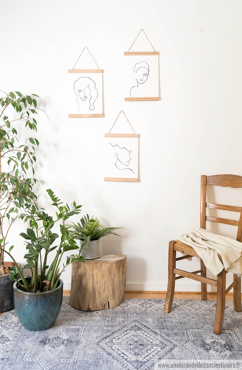 DIY Line art | Une hirondelle dans les tiroirs